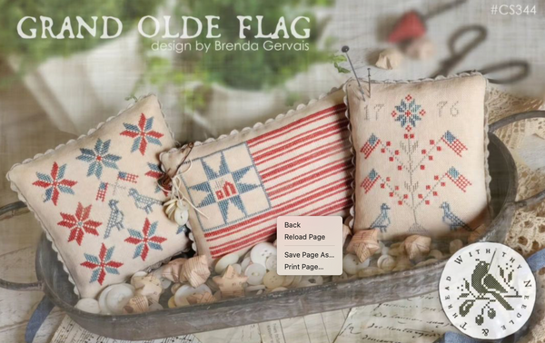 Country Stitches/With Thy Needle & Thread ~ Grand Olde Flag II – Down ...