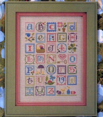Lizzie Kate Charts ~ Spring Alphabet w/embs – Down Sunshine Lane
